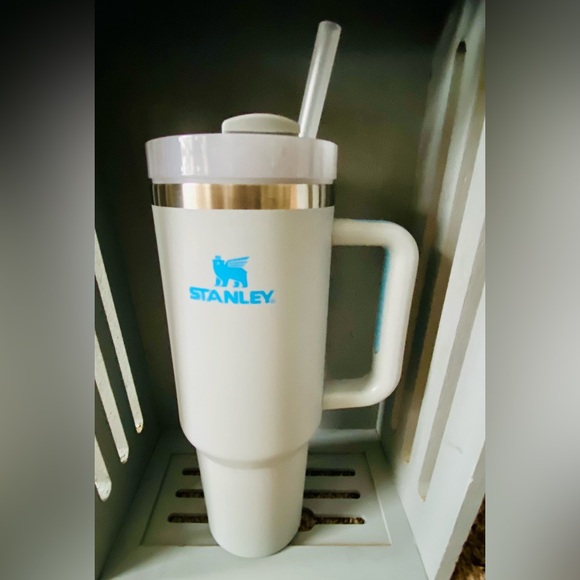 Stanley | Dining | Nwt 4oz Stanley Tumblerbluegray Aqua Blue Silver ...